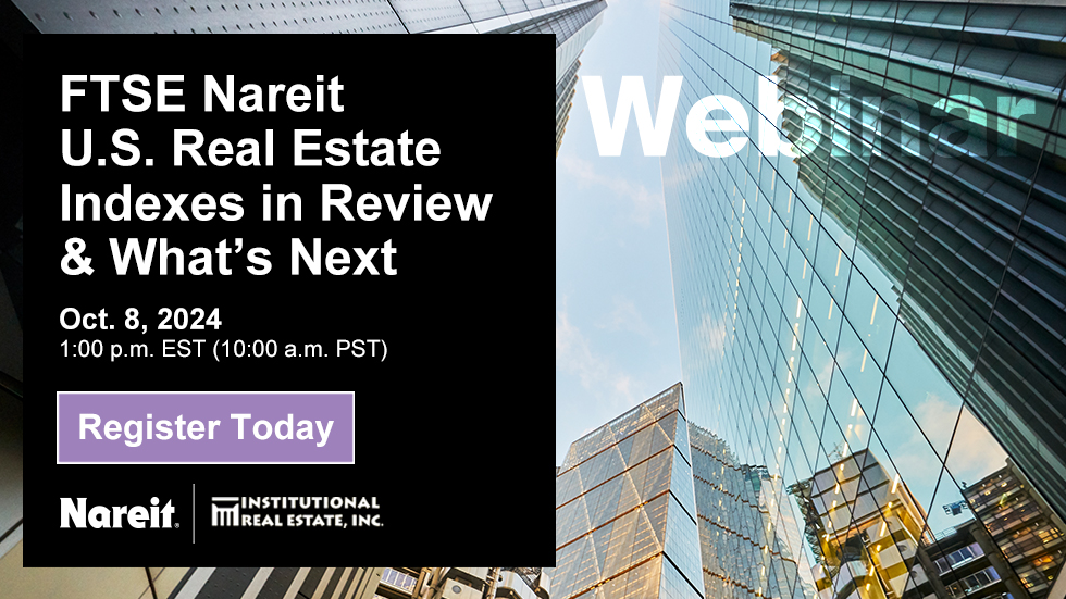 Strong Third Quarter Growth Offers Positive Outlook for REITs | Nareit